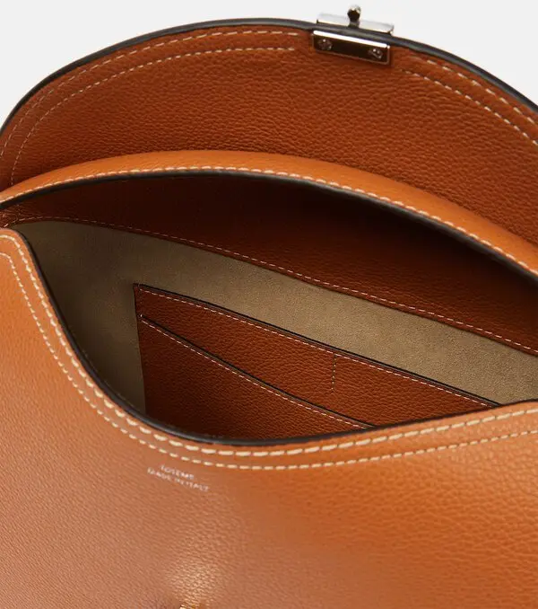TOTEME T-lock Medium Leather Tote Bag