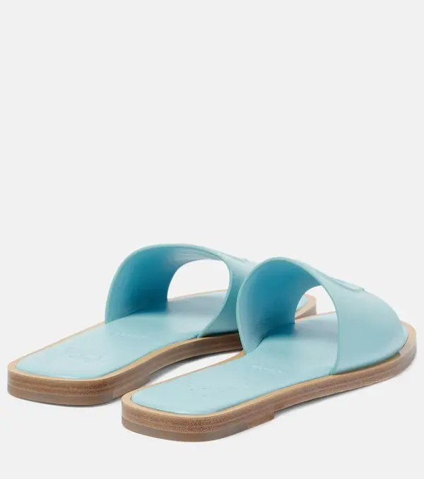 CHRISTIAN LOUBOUTIN Embossed Leather Mules