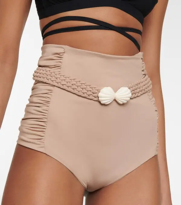 Johanna Ortiz High-rise Belted Bikini Bottoms