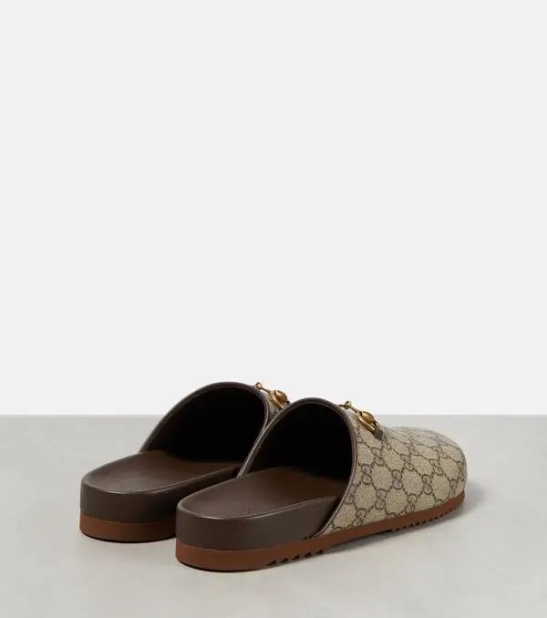 Gucci Gg Supreme Horsebit Mules