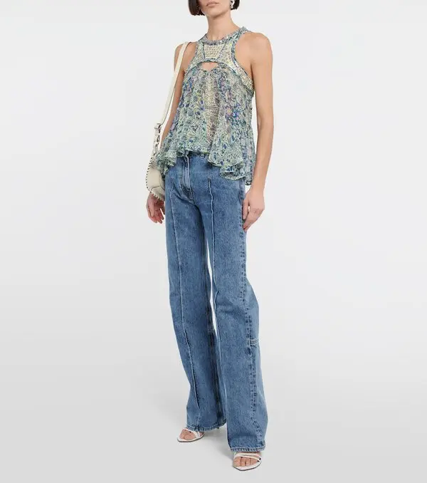 Isabel Marant Étoile Printed Silk Chiffon Top