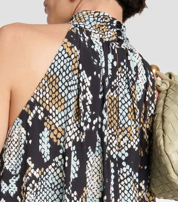 Proenza Schouler Printed High-neck Top