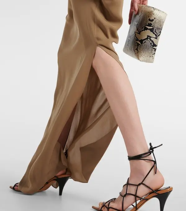 Khaite Dandora Draped Silk Gown