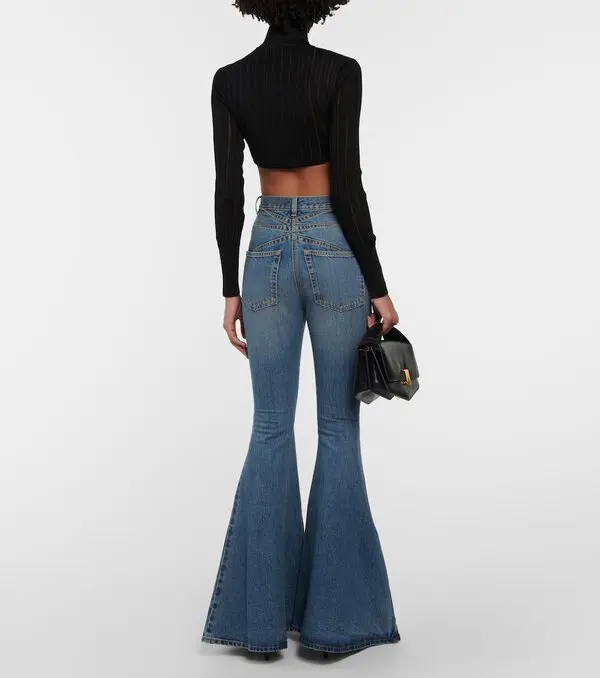 Alaïa Ribbed-knit Cropped Cardigan