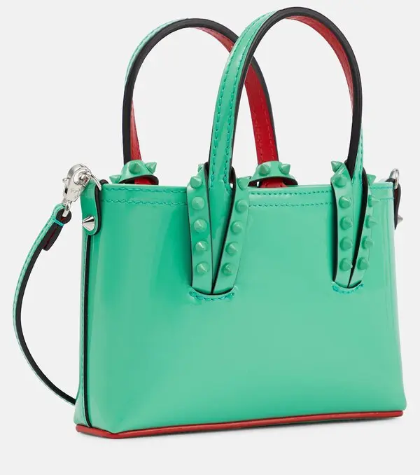CHRISTIAN LOUBOUTIN Cabata Nano Patent Leather Tote Bag
