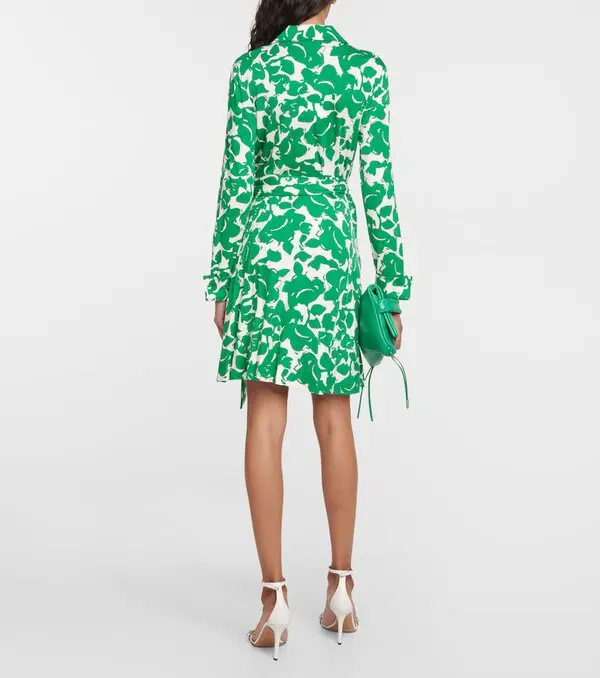 Diane Von Furstenberg Didi Floral Wrap Mini Dress