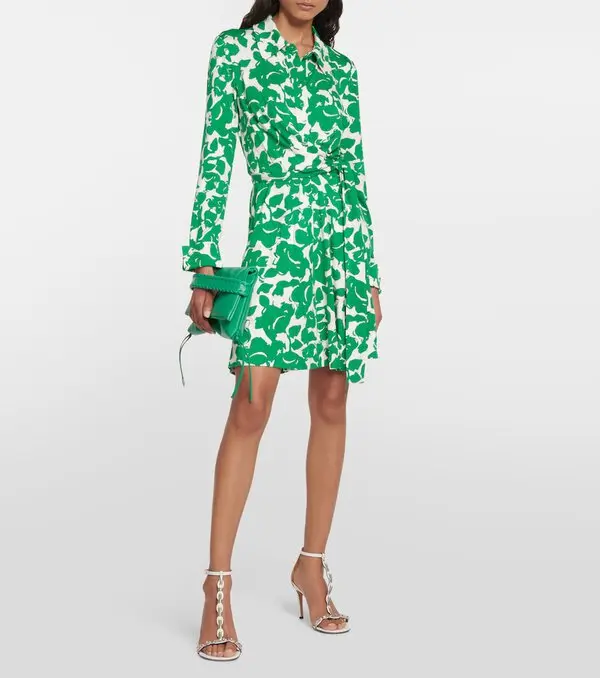 Diane Von Furstenberg Didi Floral Wrap Mini Dress