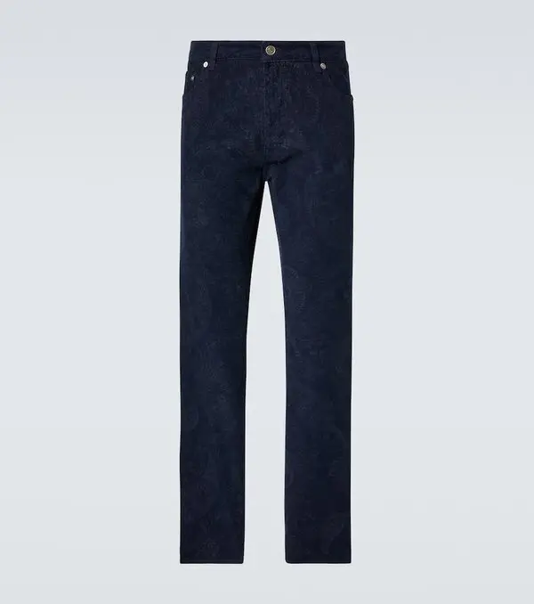 Etro Printed Straight Leg Jeans