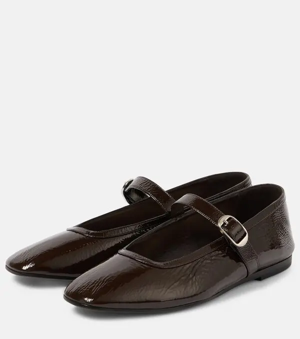Le Monde Beryl Patent Leather Mary Jane Pumps - Brown
