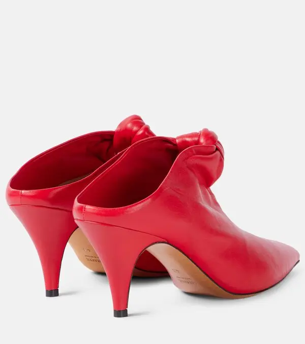 Khaite Rowan Leather Mules