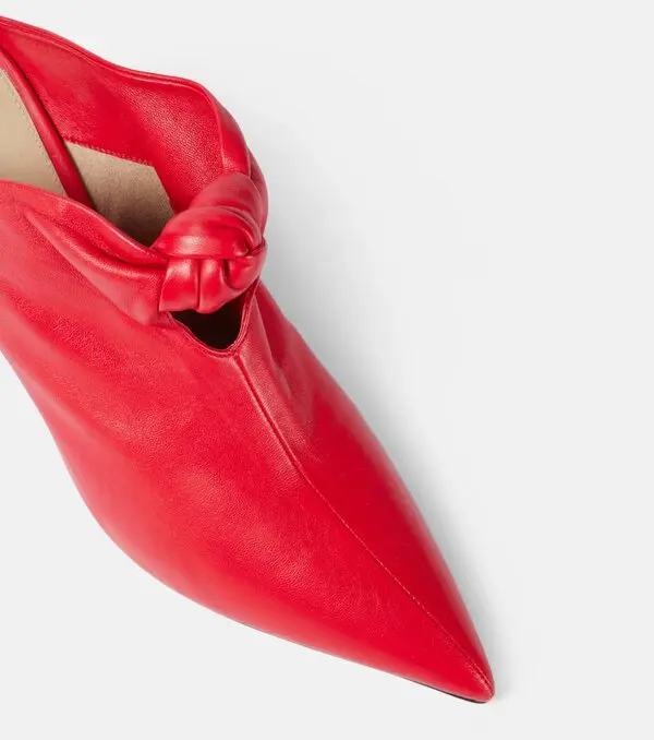 Khaite Rowan Leather Mules