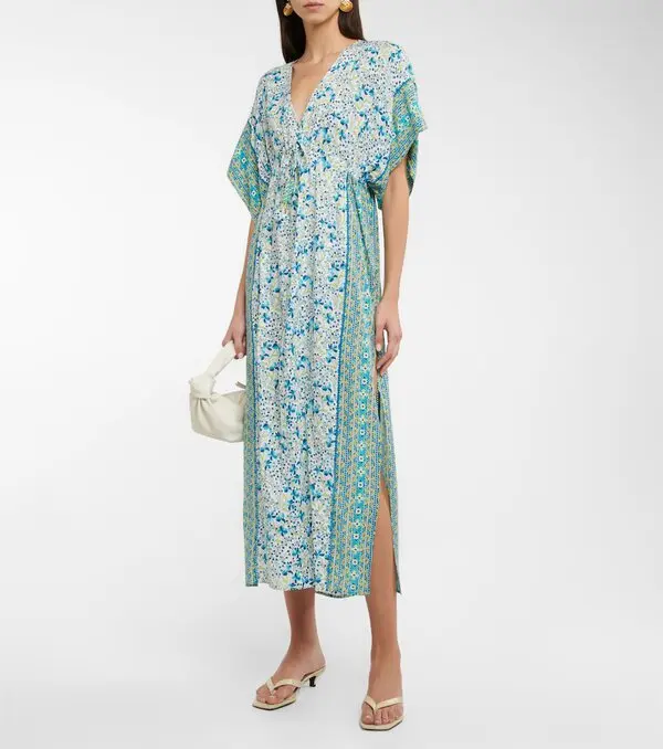 Poupette St Barth Floral Print Maxi Dress