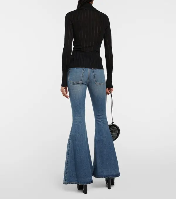 Alaïa Crinoline Turtleneck Sweater