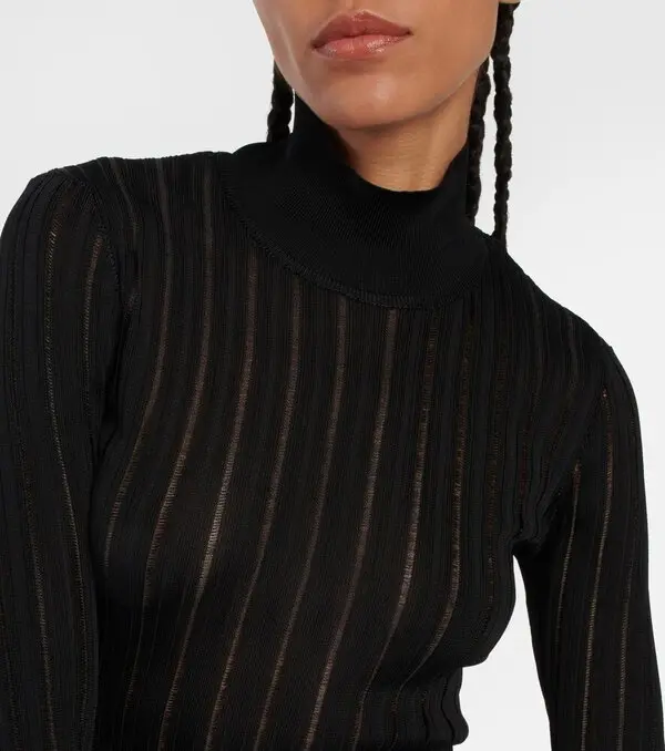 Alaïa Crinoline Turtleneck Sweater