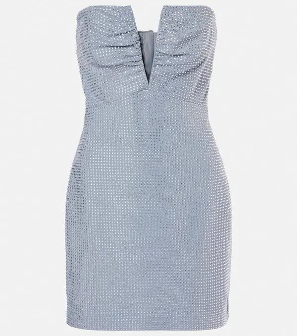 Roland Mouret Diamante Corset Dress - Blue