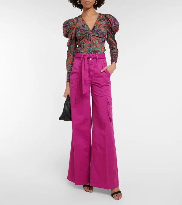 Veronica Beard Belissa Cotton Cargo Pants