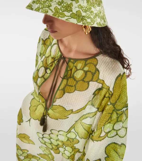 Etro Printed Silk Kaftan