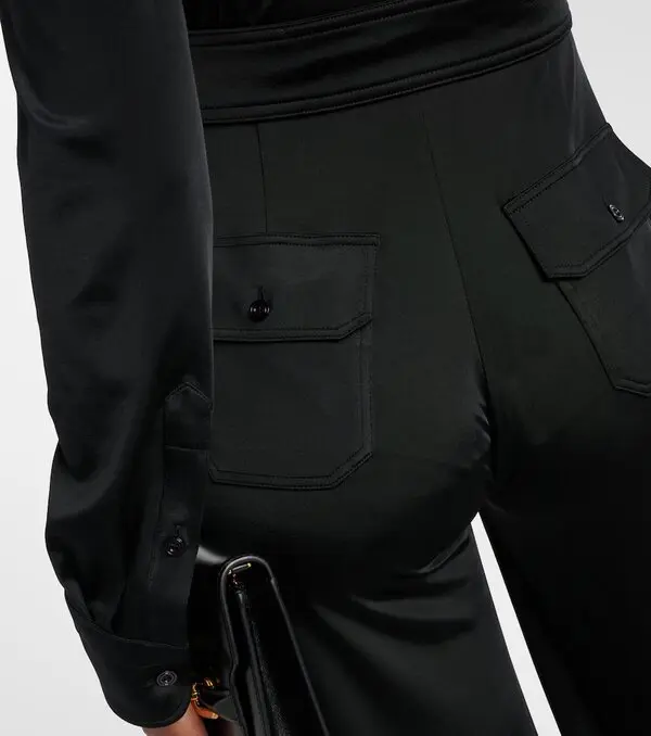 TOM FORD Belted Jersey Jumpsuit
