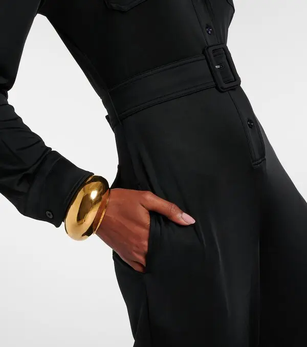 TOM FORD Belted Jersey Jumpsuit
