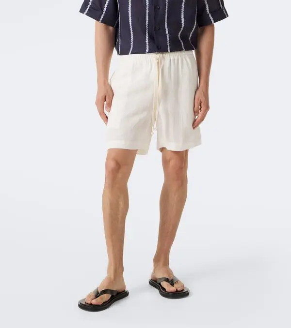 Commas Name Linen Shorts