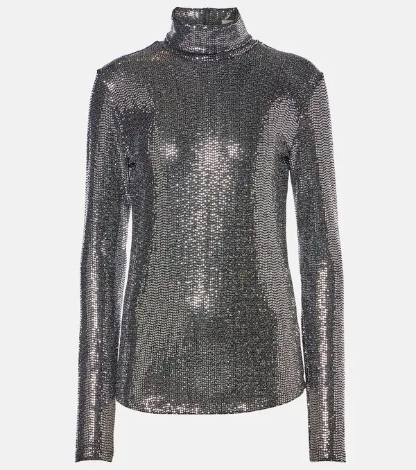 Isabel Marant Étoile Sequined High Neck Top