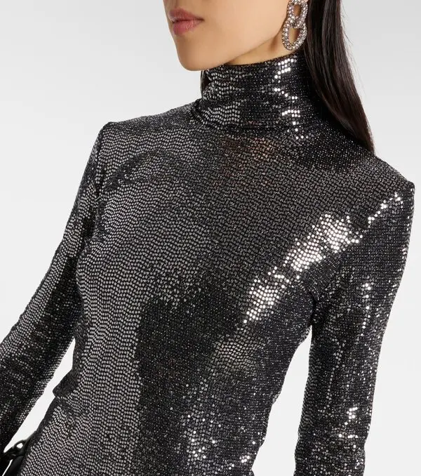 Isabel Marant Étoile Sequined High Neck Top