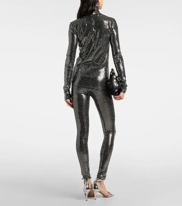 Isabel Marant Étoile Sequined High Neck Top