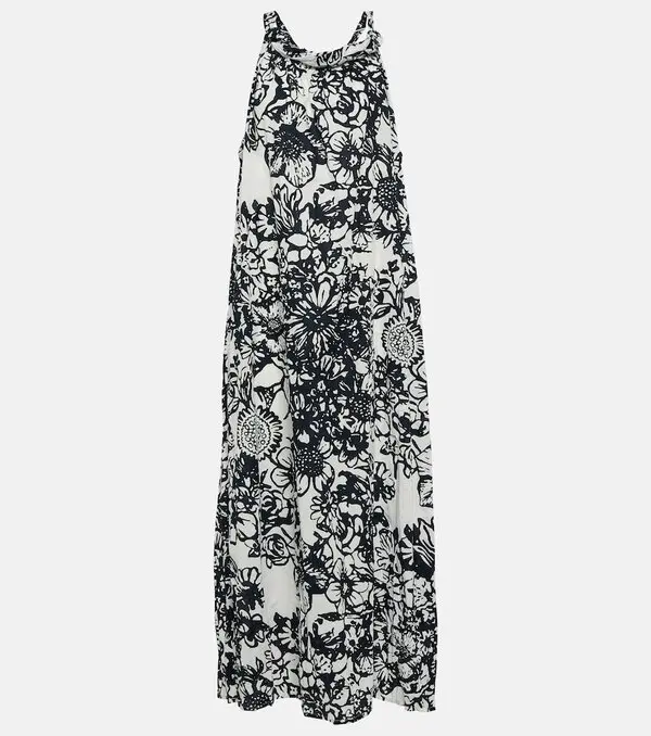 Velvet By Graham & Spencer Penelope Printed Cotton Maxi Dress
