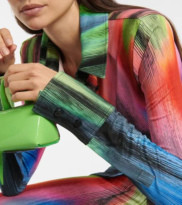 Attico Elton Printed Shirt Dress
