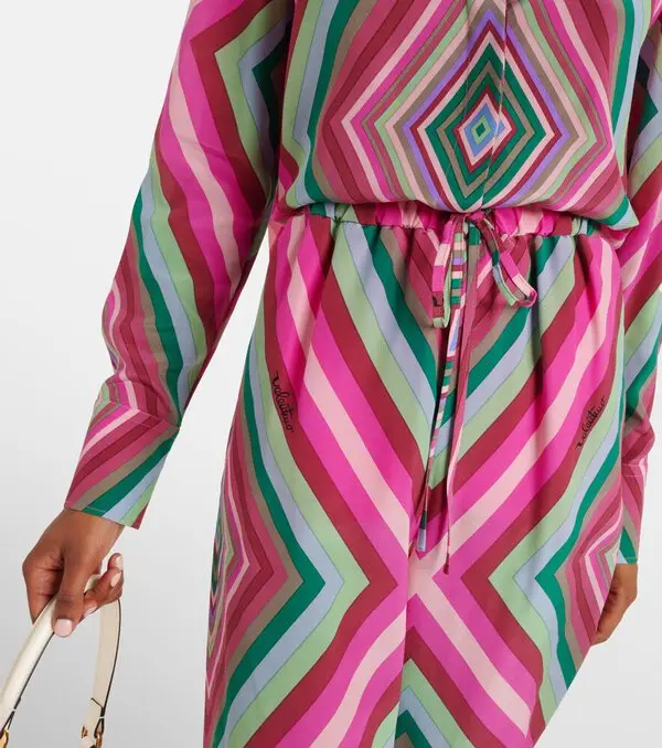 Valentino Garavani Printed Silk Palazzo Trousers - Multicoloured