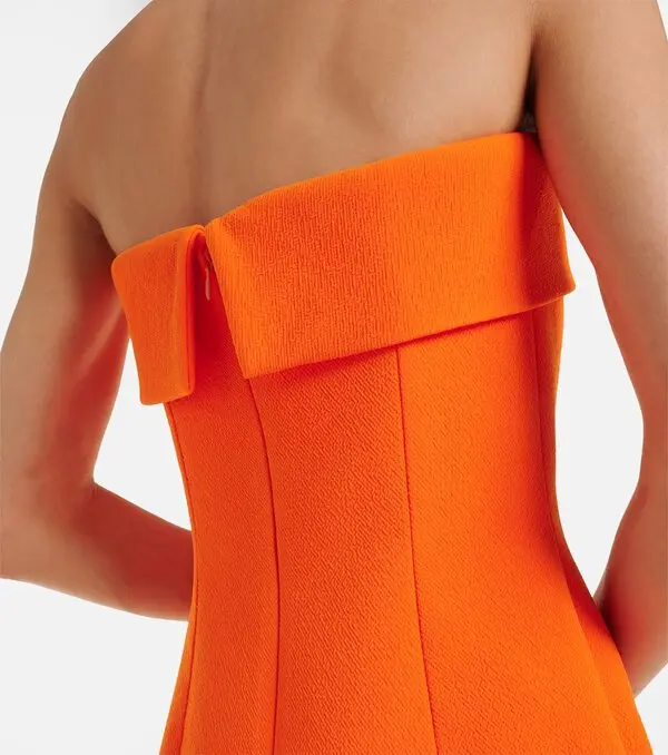EMILIA WICKSTEAD Keeley Strapless Crepe Midi Dress