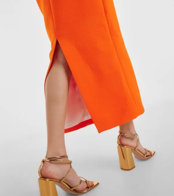 EMILIA WICKSTEAD Keeley Strapless Crepe Midi Dress