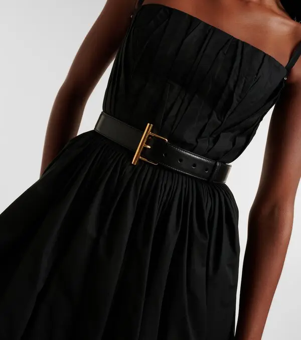 Alexander McQueen T-bar Leather Belt