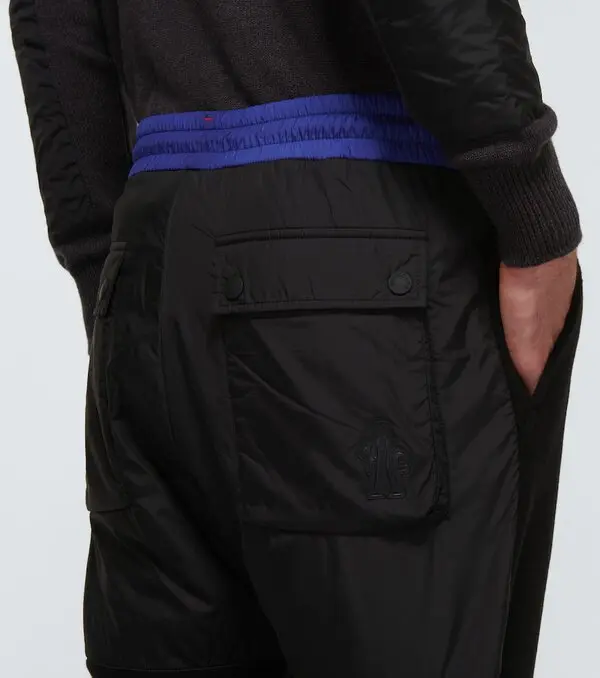 Moncler Fleece Wool-blend Pants