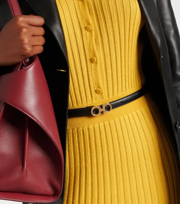 FERRAGAMO Gancini Leather Belt