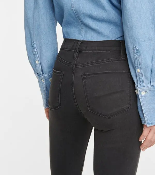 FRAME Le High Skinny Jeans - Black