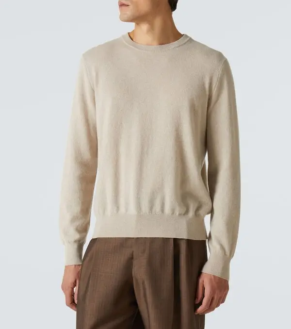 THE ROW Benji Cashmere Sweater - Beige