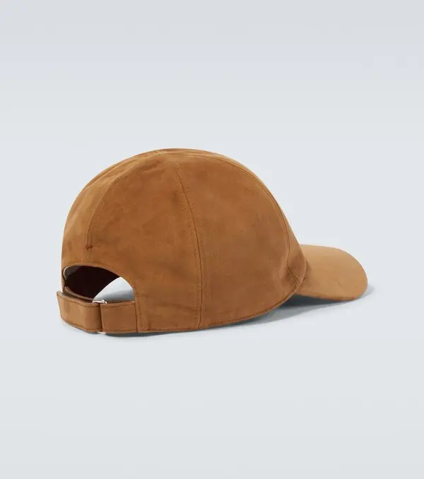 Loro Piana Suede Baseball Cap - Brown