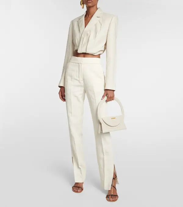 Jacquemus La Veste Bahia Courte Cropped Blazer