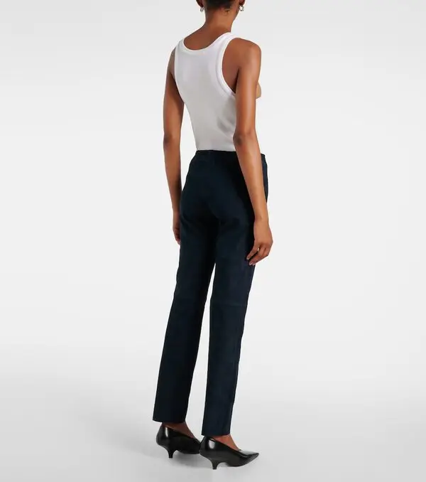 Stouls Jacky Suede Slim Pants - Blue
