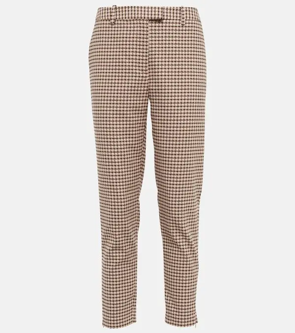 Altuzarra Henri Gingham Mid-rise Slim Pants - Multicoloured