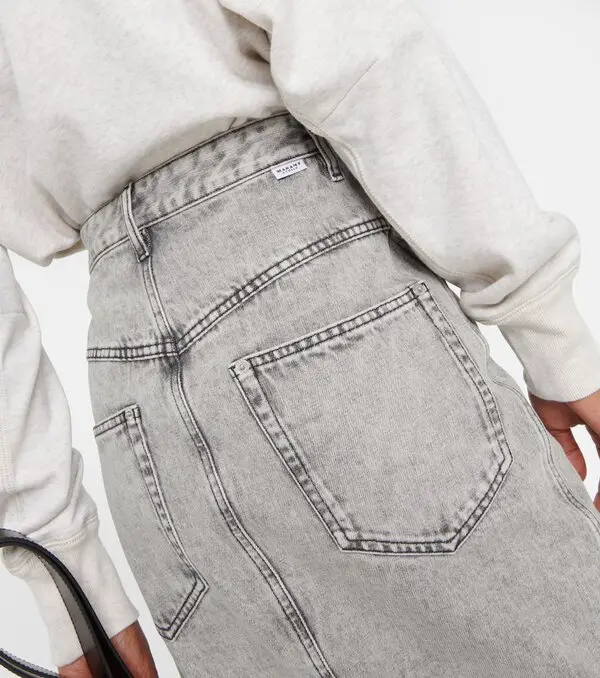 MARANT ETOILE Vandy Denim Midi Skirt