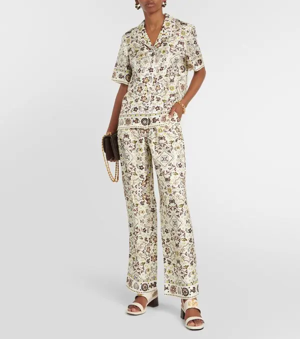 Tory Burch Printed Silk Shirt