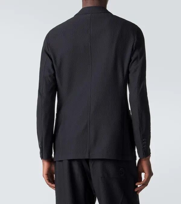 Giorgio Armani Icon Single-breasted Blazer - Black
