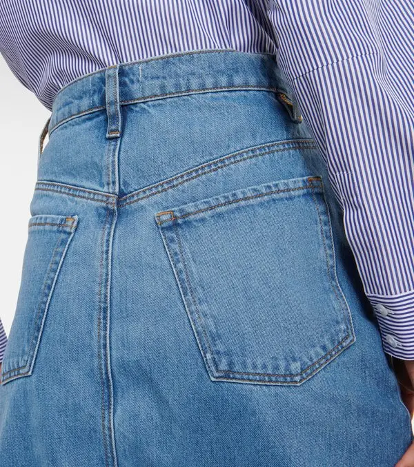 FRAME The Midaxi Denim Midi Skirt