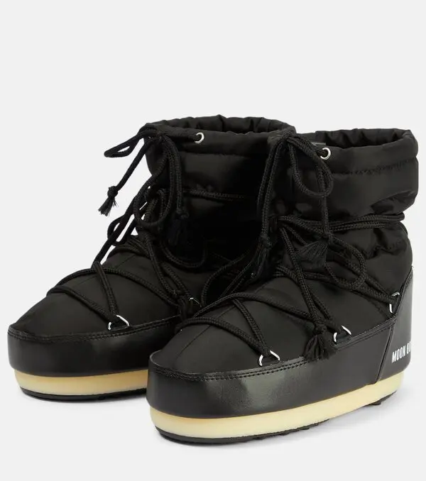Moon Boot Icon Light Low Lace-up Snow Boots - Black