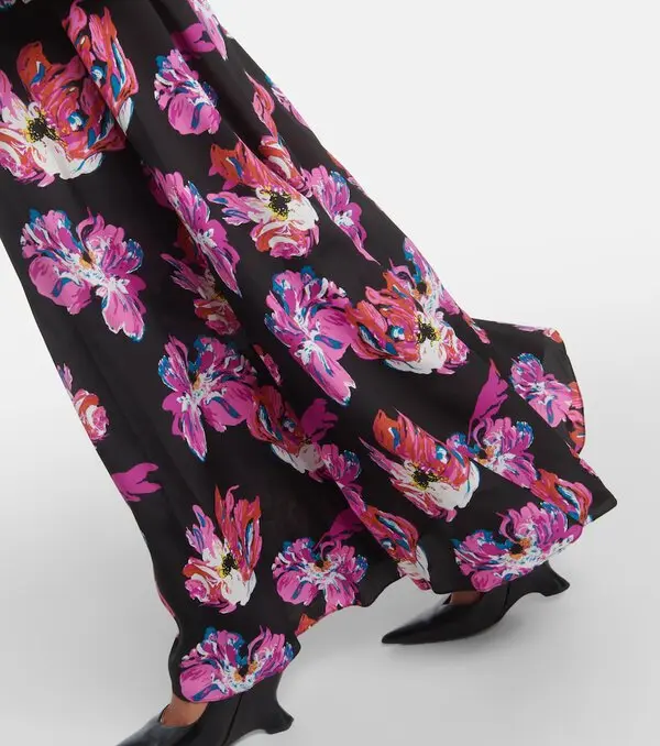 Diane Von Furstenberg Sydney Printed Silk-blend Maxi Dress