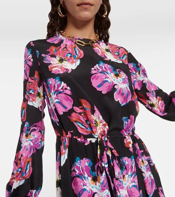 Diane Von Furstenberg Sydney Printed Silk-blend Maxi Dress