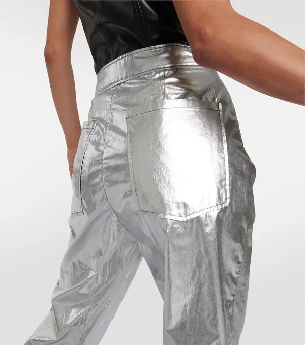 Isabel Marant Étoile Anea High-rise Coated Cotton Pants