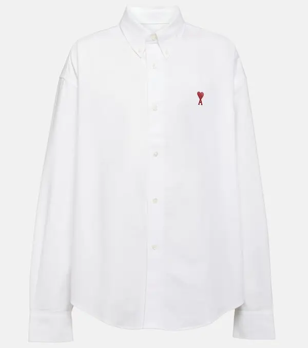 AMI Paris De Coeur Cotton Poplin Shirt